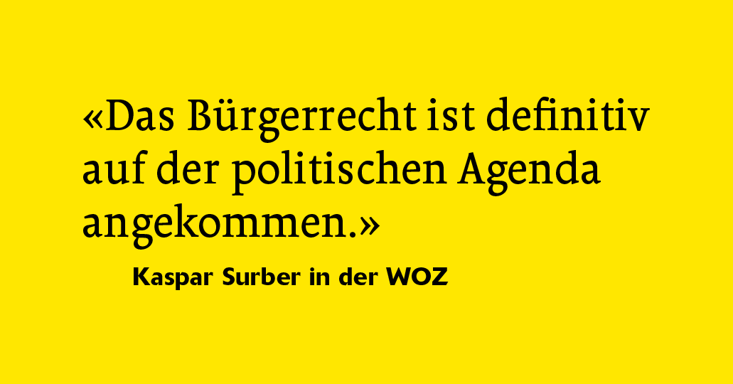 Demokratie: Eine Bewegung fürs Bürgerrecht | WOZ Die Wochenzeitung
